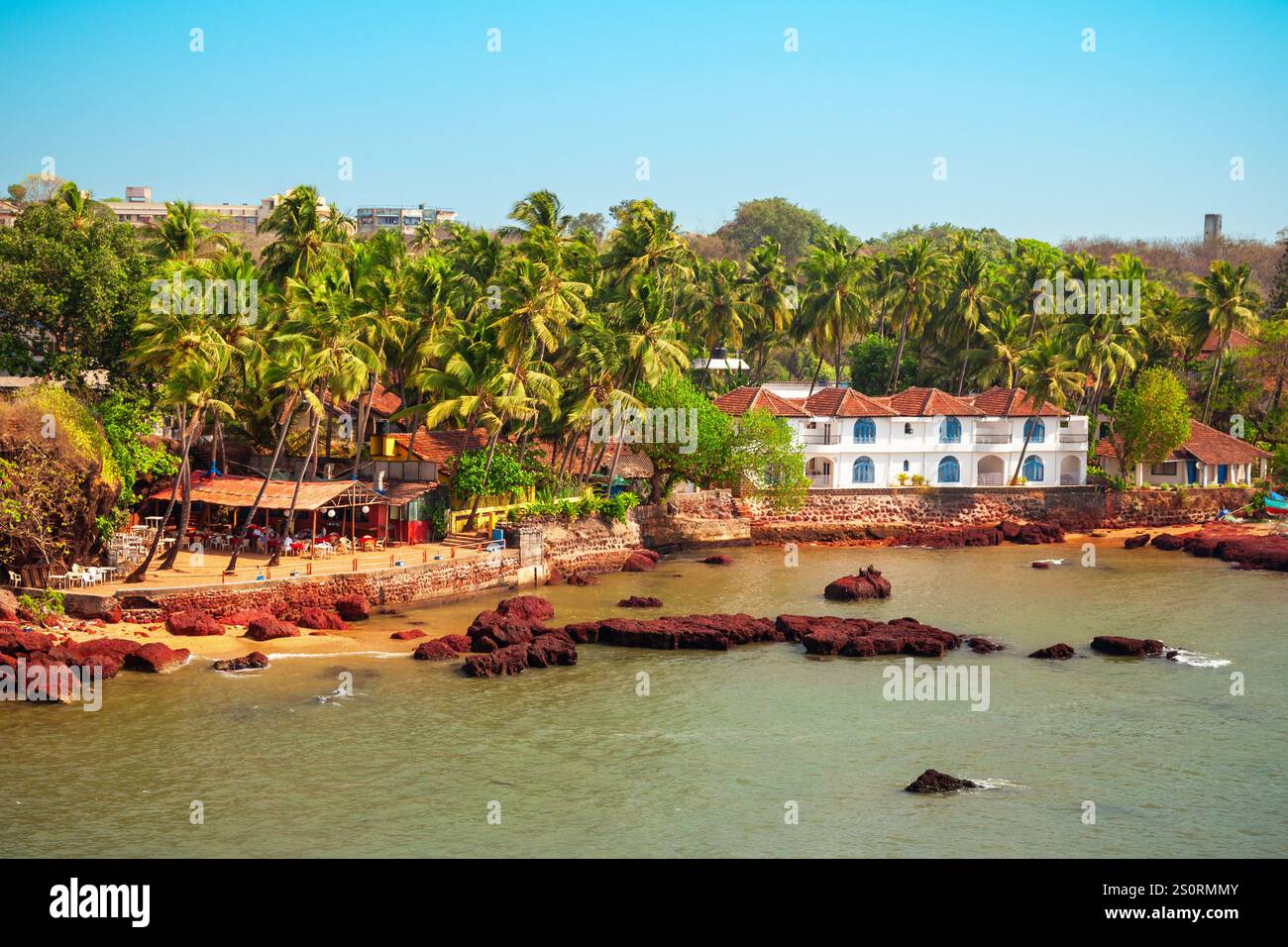 Dona Paula cape is a viewpoint in Panjim city in Goa state of India ...