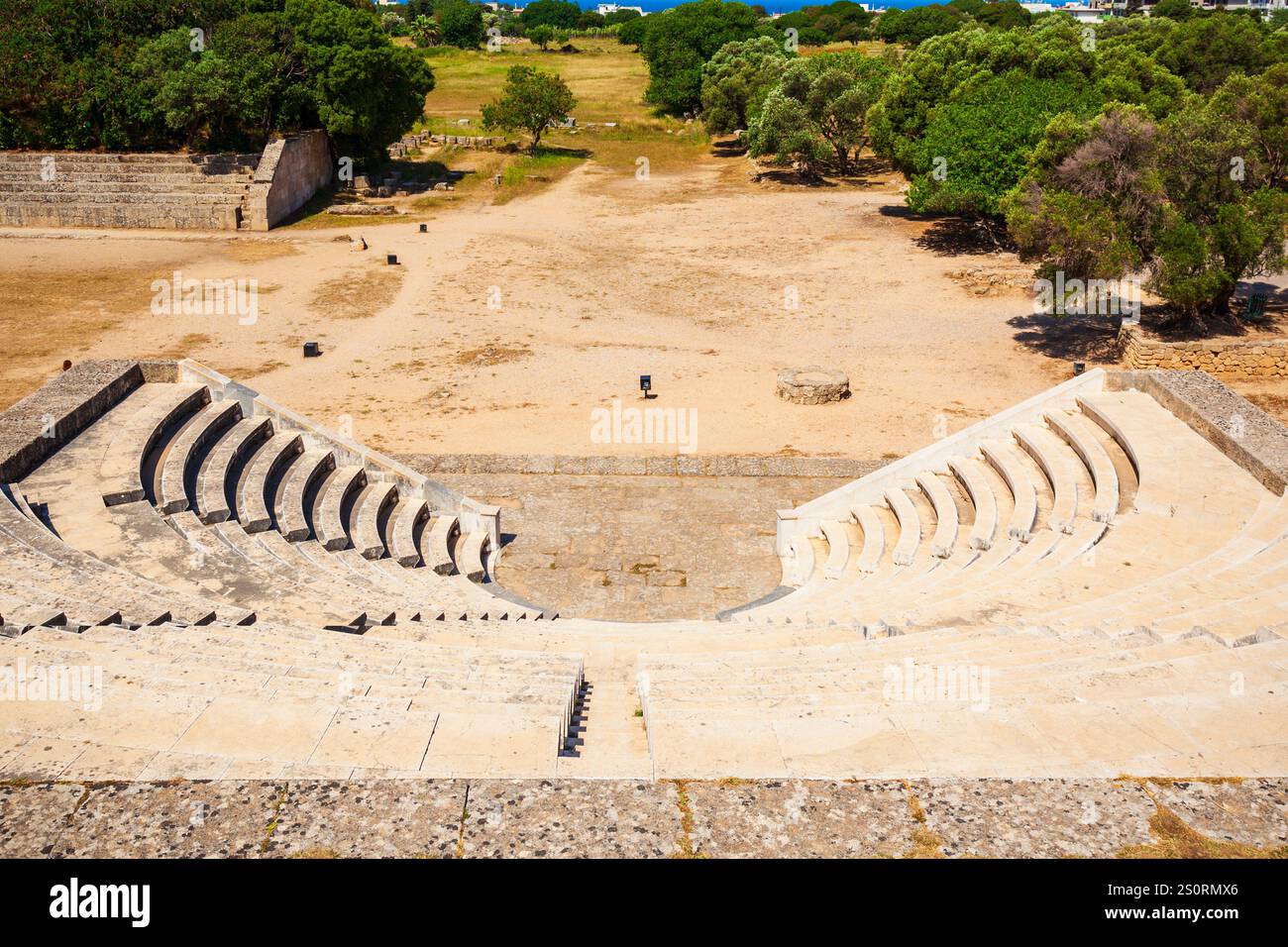 Acropolis Ancient Stadium in the Rhodes city in Rhodes island in Greece ...