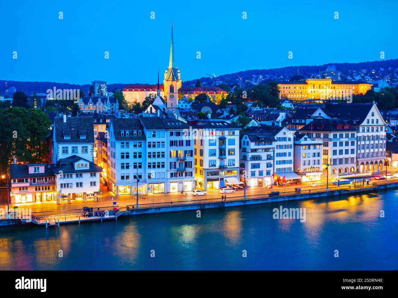 Zurich city centre aerial panoramic view in Switzerland Stock Photo - Alamy