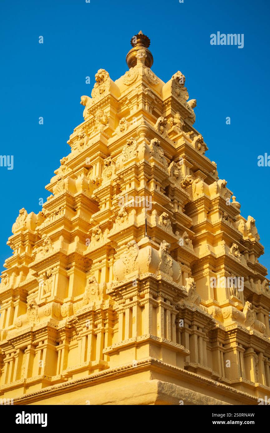 Chamundeshwari Temple is a hindu temple located on the top of Chamundi Hills near Mysore in ...