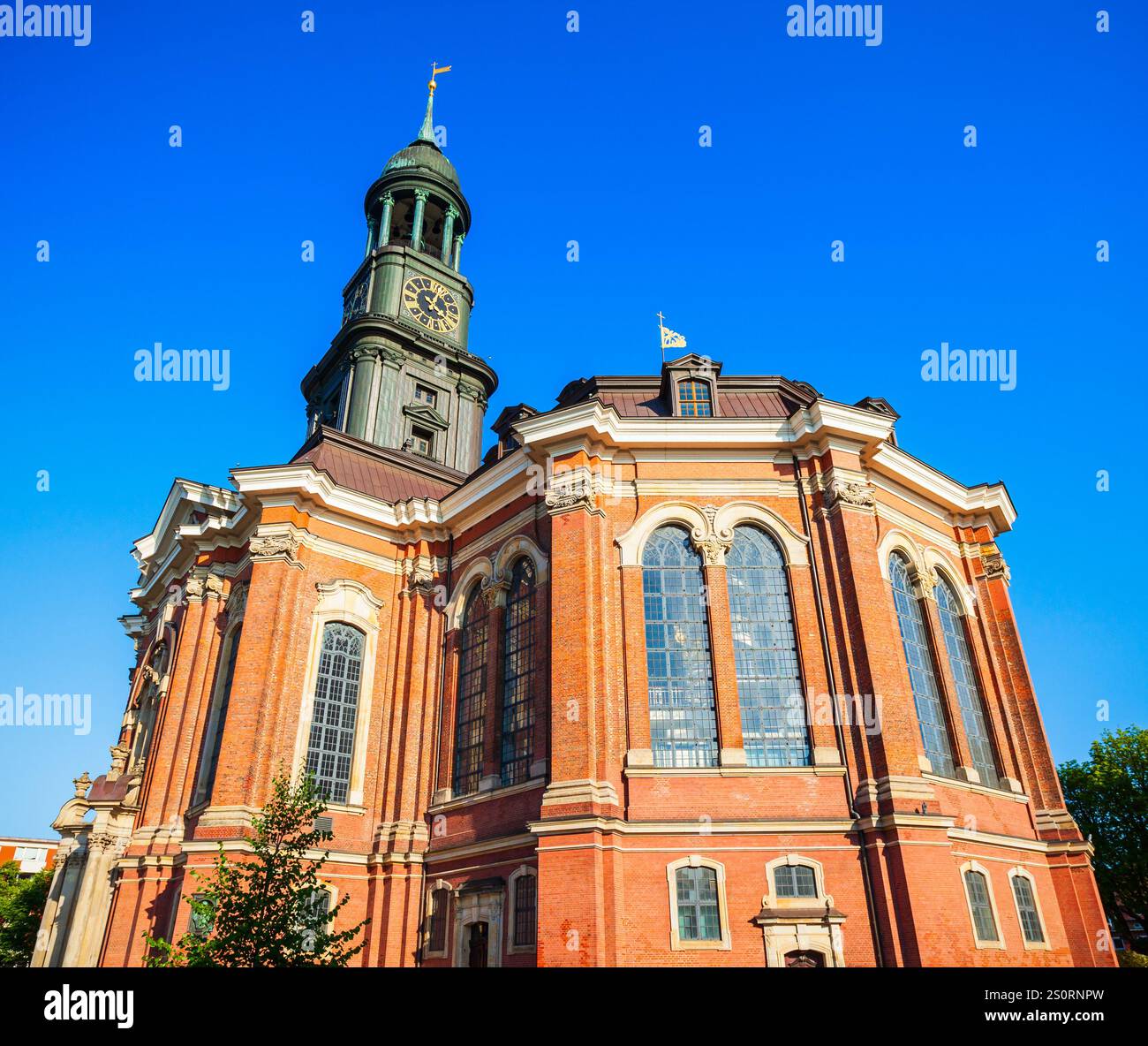 St. Michael Church is the most famous lutheran church in the Hamburg ...