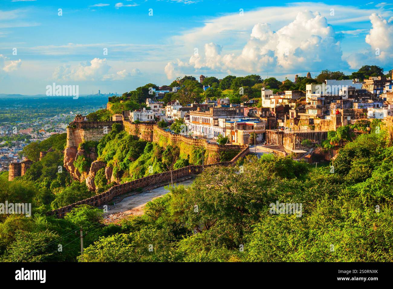 Chittor Fort in Chittorgarh city, Rajasthan state of India Stock Photo ...