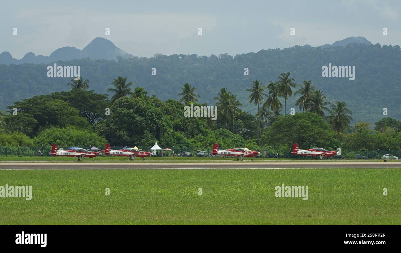 Jupiter from the Indonesia Air Force Aerobatic Display Team lining up ...
