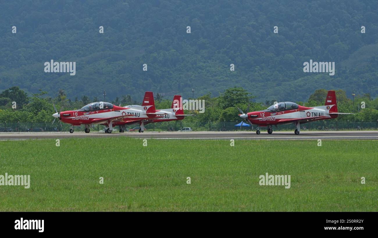 Jupiter from the Indonesia Air Force Aerobatic Display Team lining up ...