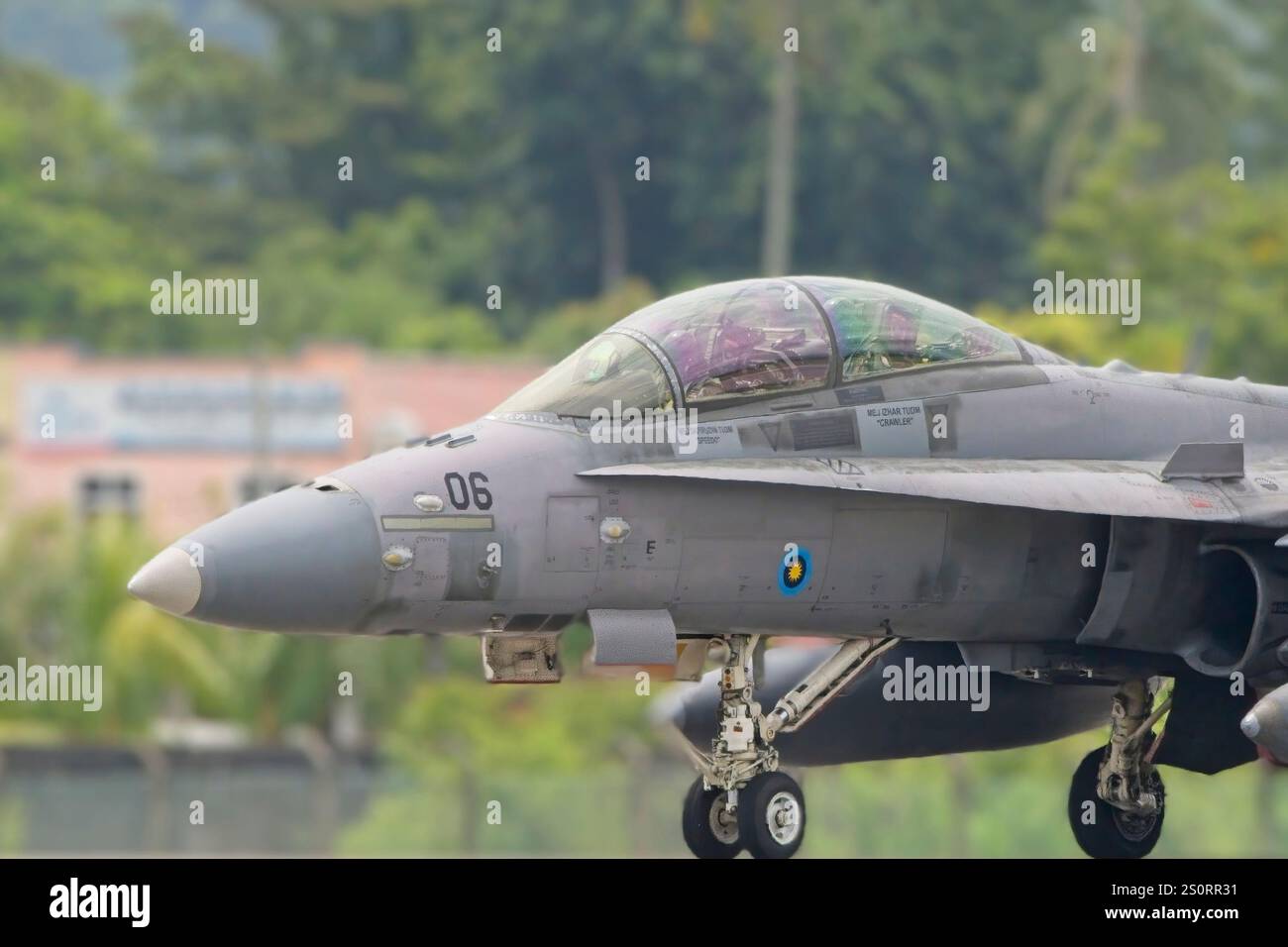 Boeing FA-18D Hornet, Royal Malaysian Air Force M45-06 taking off Stock ...