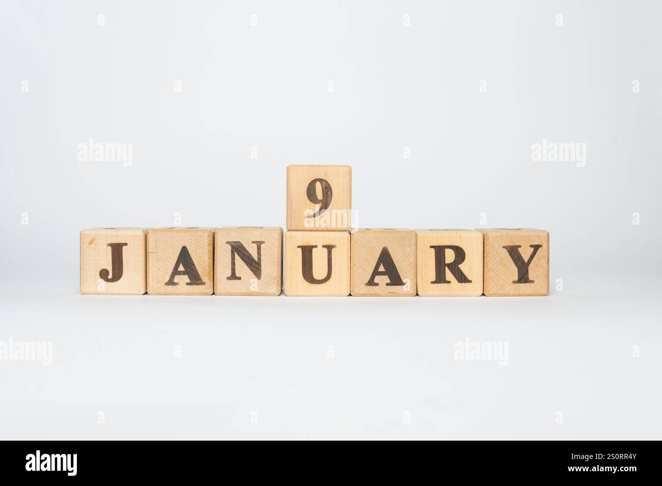january 9th. Day 9 of month isolated white background. The Battle of ...