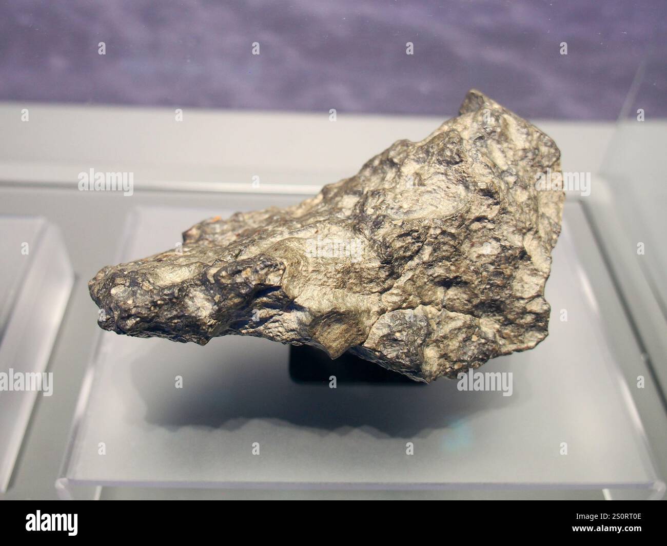BEIJING, CHINA - DECEMBER 29, 2024 - A "lunar meteorite" on display at ...