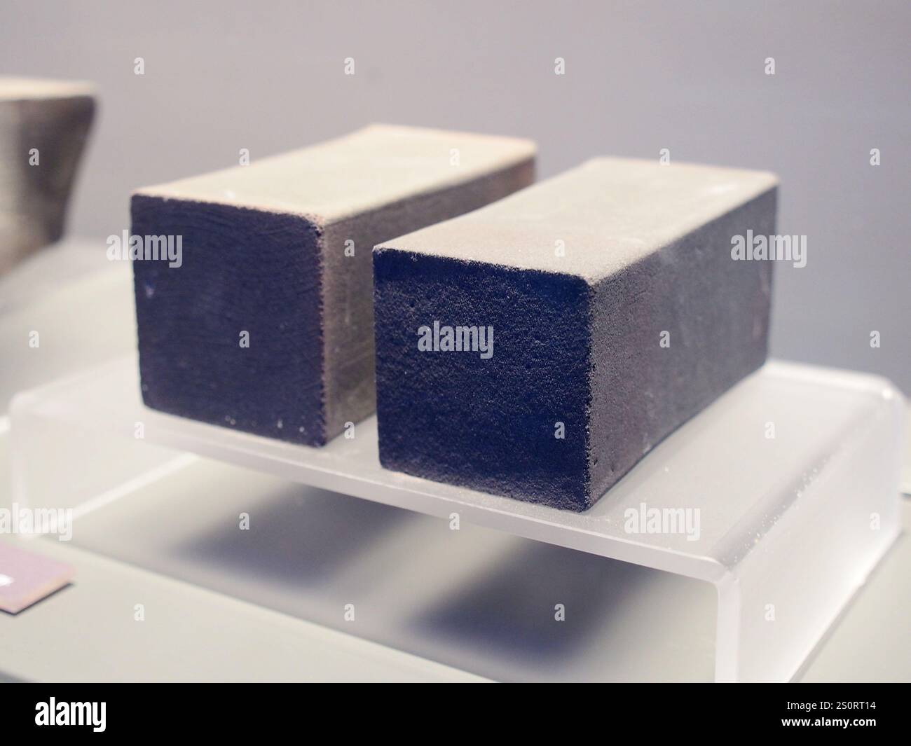 BEIJING, CHINA - DECEMBER 29, 2024 - "Lunar soil bricks (made of ...