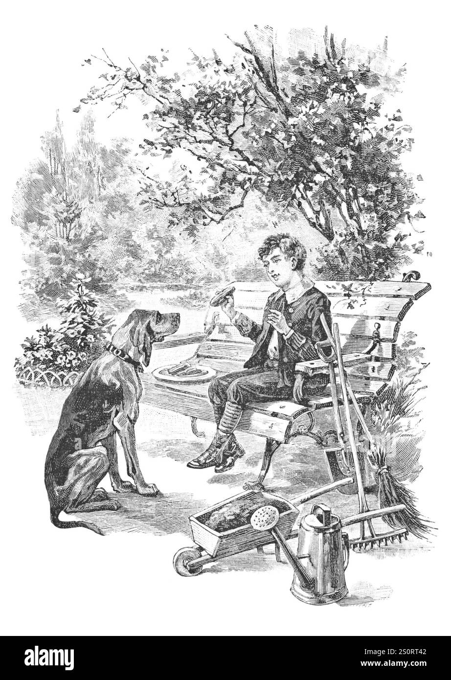 RUSSIA - CIRCA 1902: Illustration taken from an original book "Lecons ...