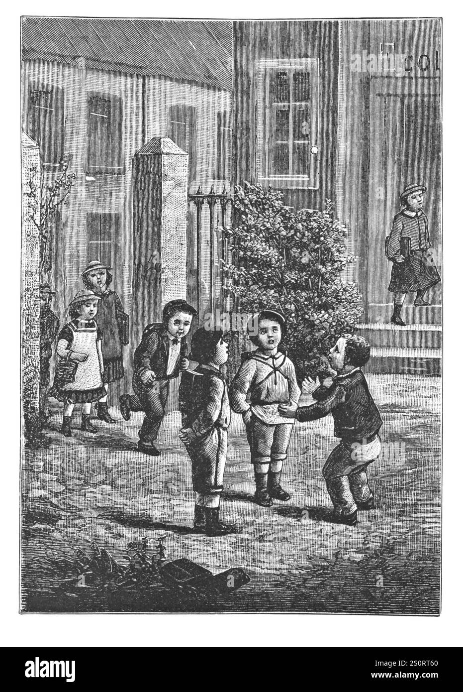 RUSSIA - CIRCA 1902: Illustration taken from a book "Lecons de causerie ...