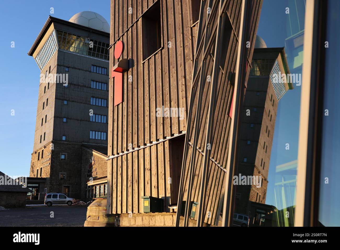 29 December 2024, Saxony-Anhalt, Schierke: The Brockenherberge is ...