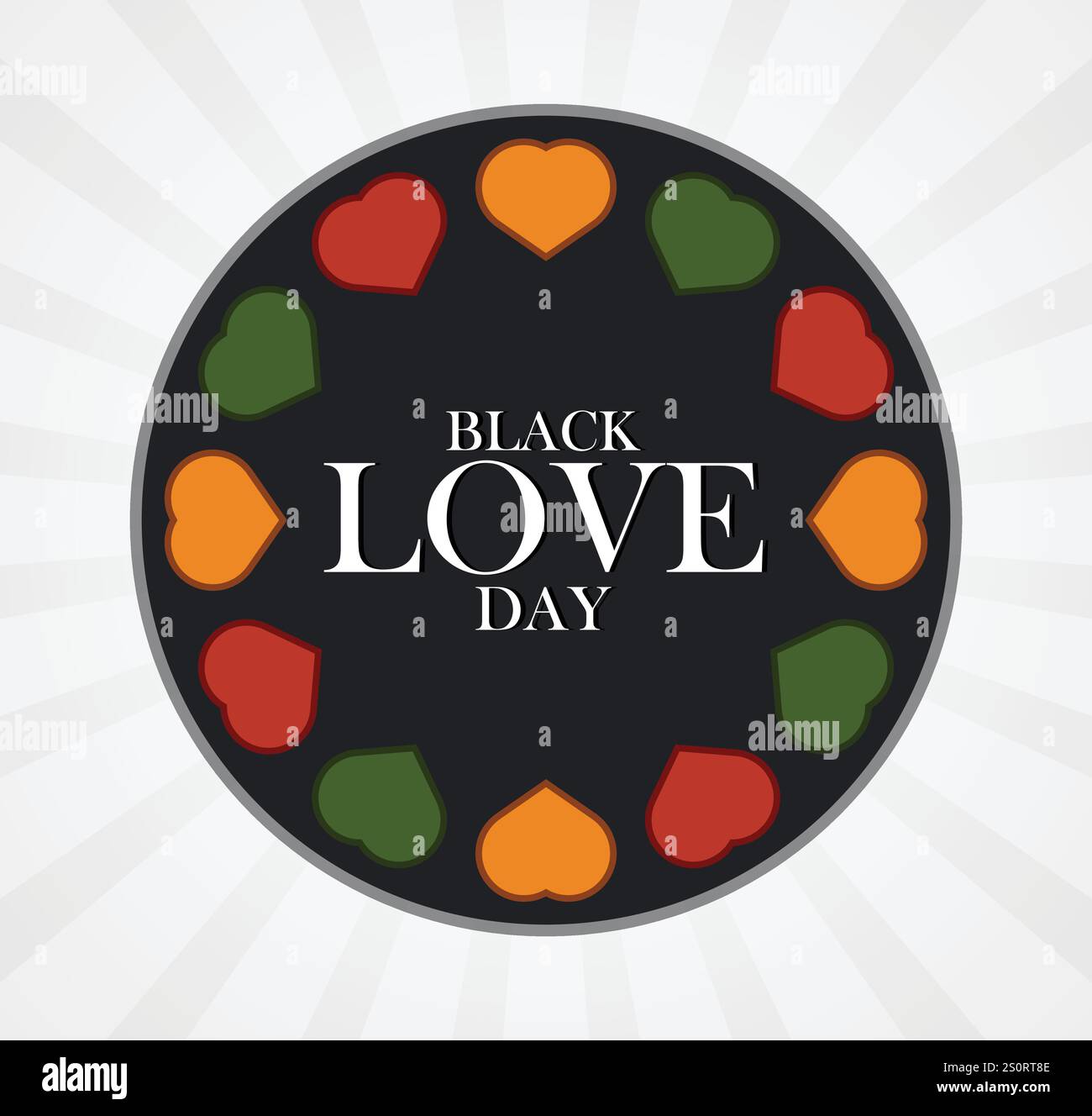 Black Love Day. Holiday concept. Template for background, banner, card ...