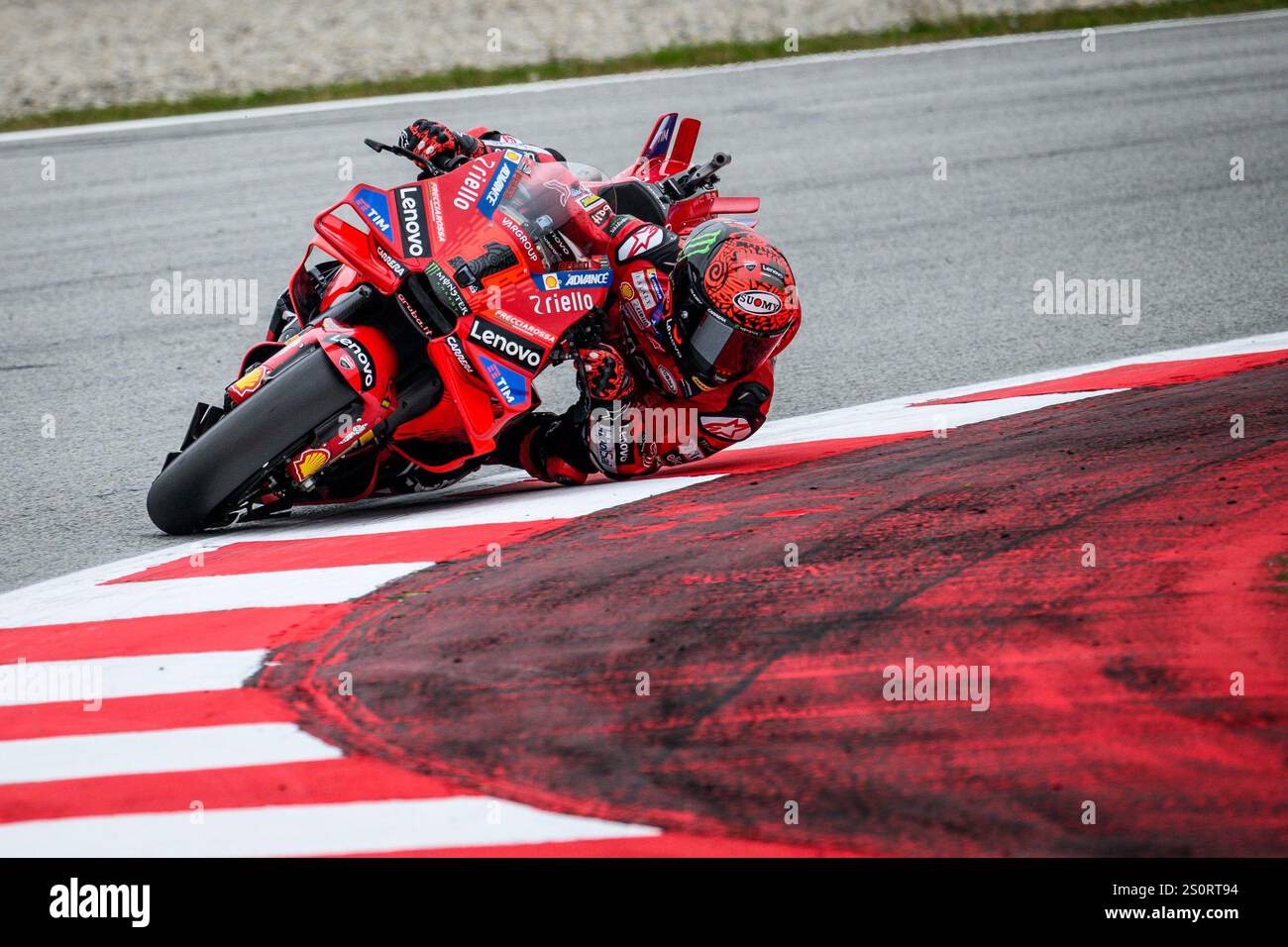 Italian Ducati factory team rider Francesco Bagnaia during the ...