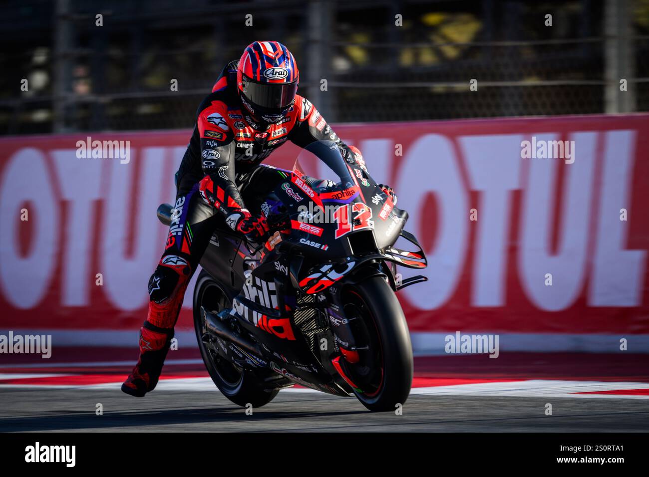 Spanish rider Maverick Viñales of the Aprilia Racing team during the ...