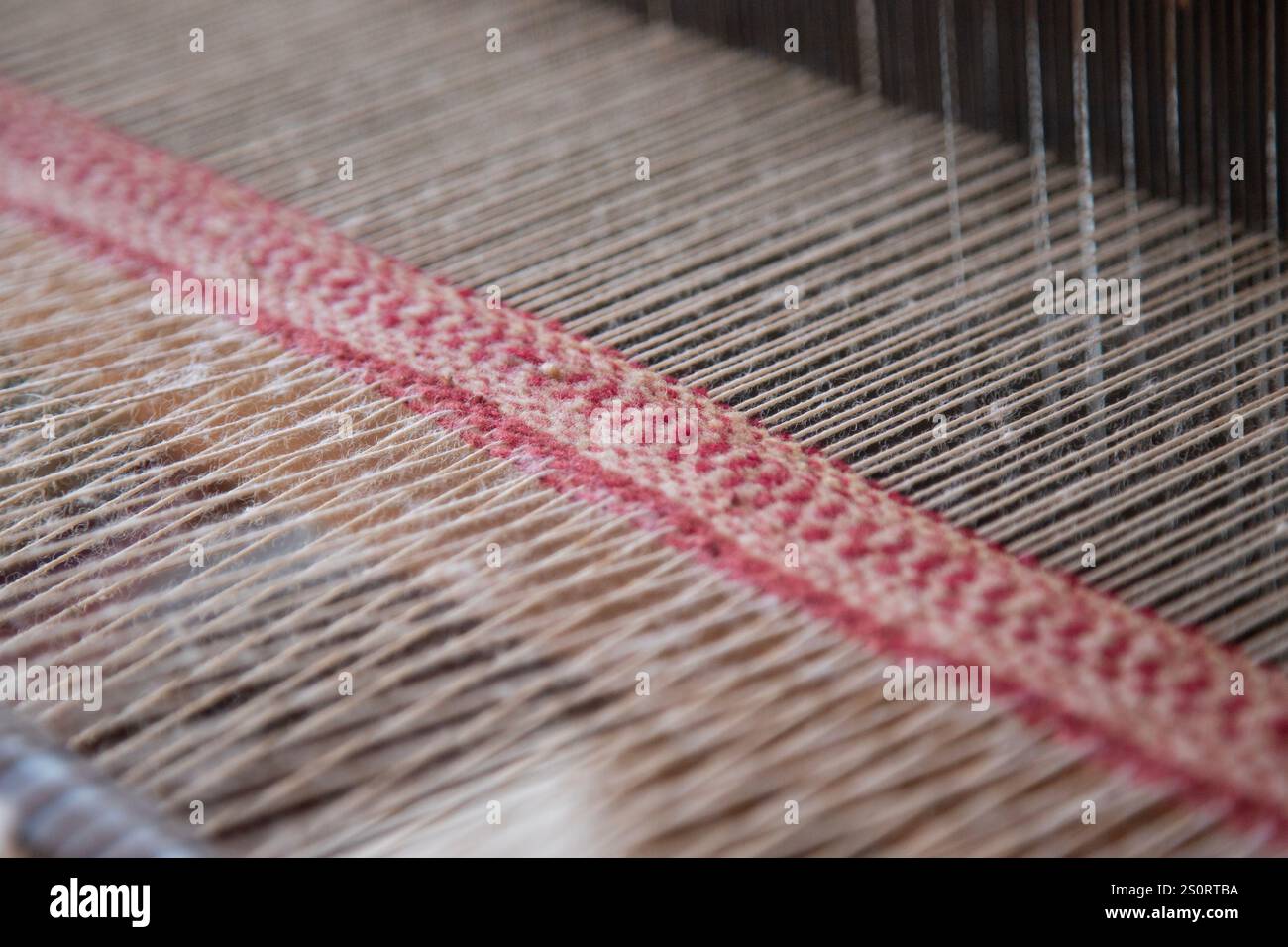 Atelier and machinery for the artisanal production of Mexican rugs in ...