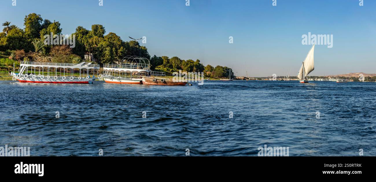 Aswan, Egypt; January 18, 2024: Exploring Aswan along the Nile River by ...