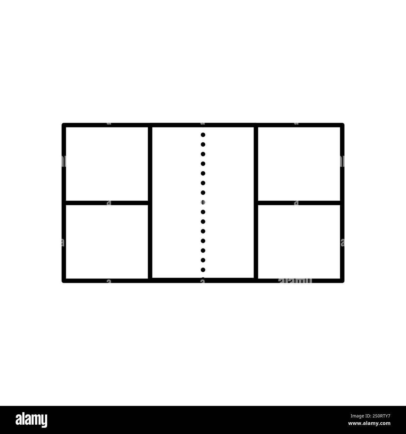 Pickleball court line color icon. Sign for web page, mobile app, button ...