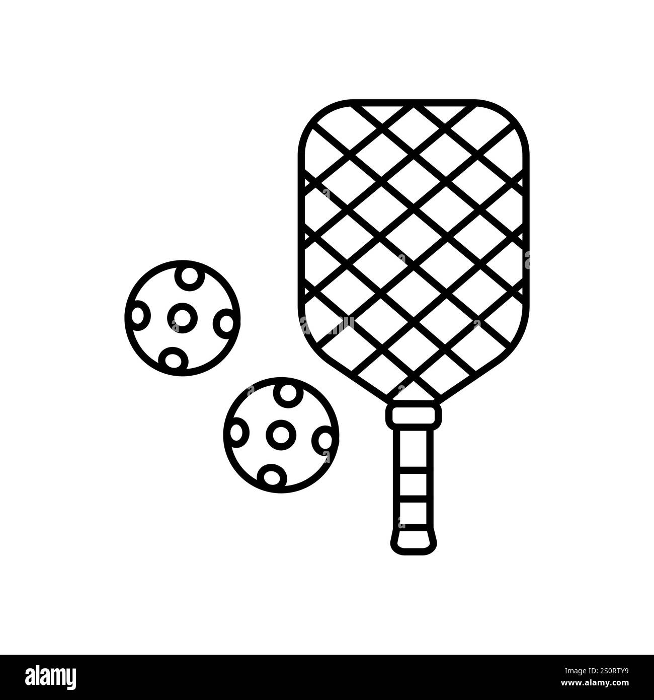 Pickleball line color icon. Sign for web page, mobile app, button, logo ...