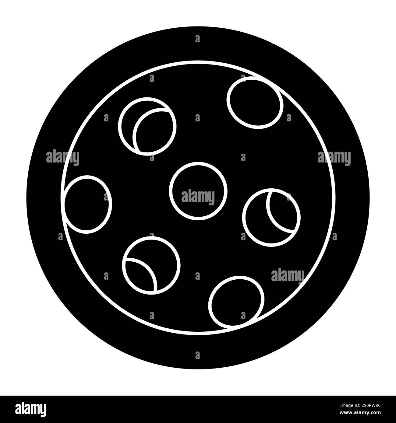 Pickleball ball line color icon. Sign for web page, mobile app, button ...