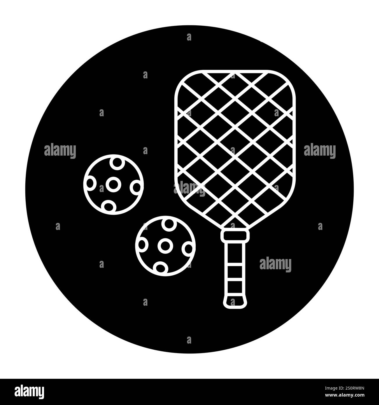 Pickleball line color icon. Sign for web page, mobile app, button, logo ...