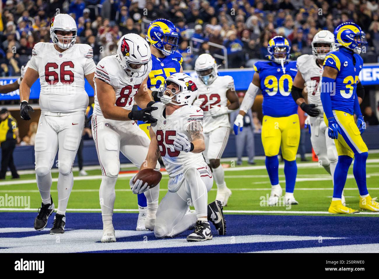 Los Angeles, United States. 28th Dec, 2024. Arizona Cardinals tight end ...