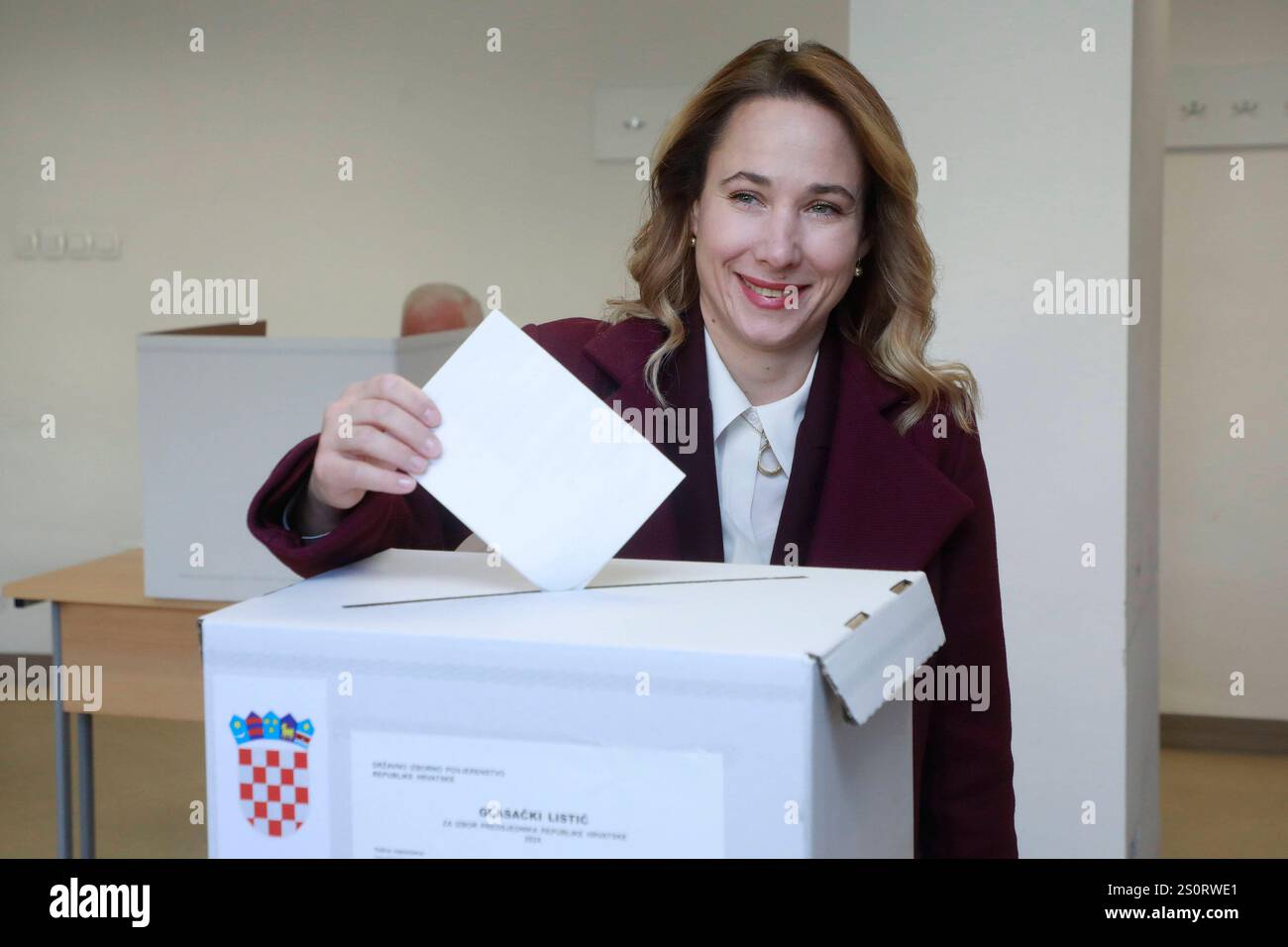 Croatia, Zagreb, 291224. Dobojska 12, IX. gymnasium. The first round of ...