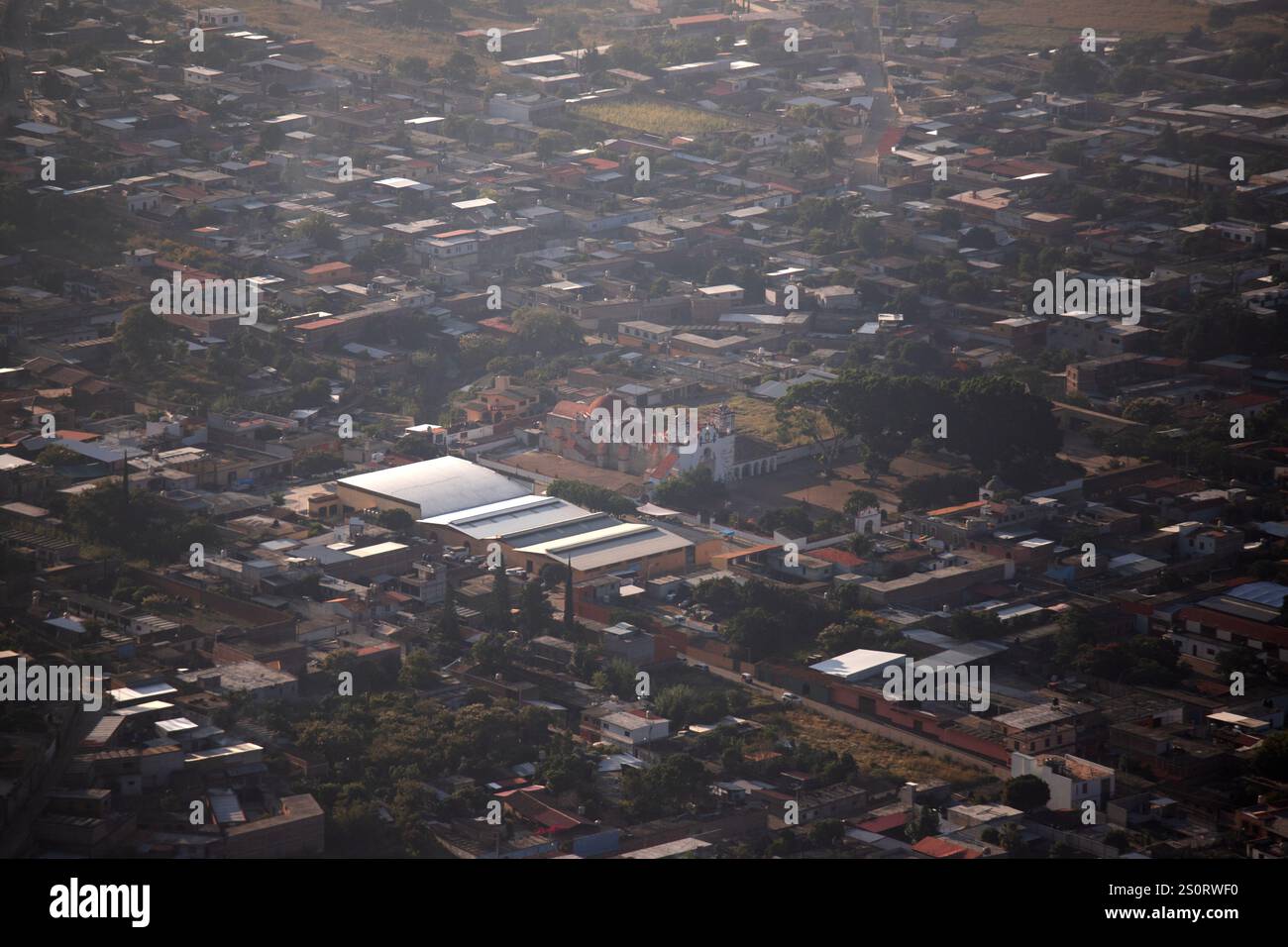 Views from the southern mountains of Oaxaca of the community of ...
