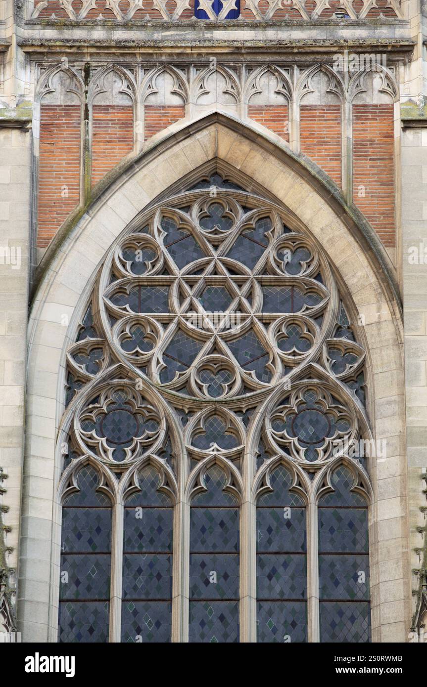 Ornamented window of a cathedral in gothic style Stock Photo - Alamy
