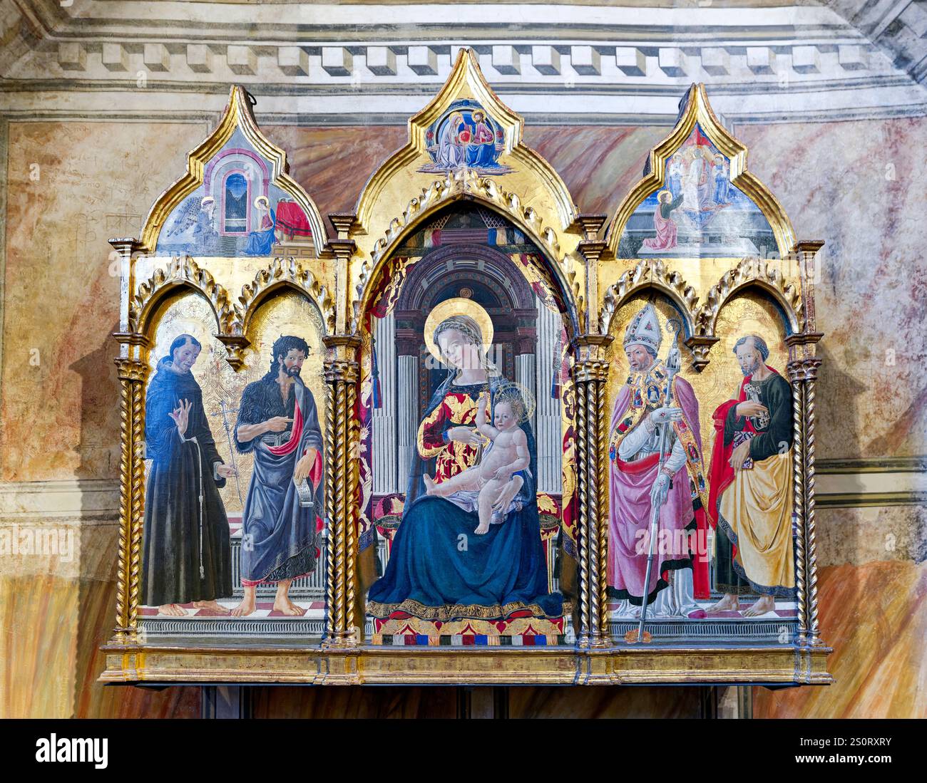 Florence Tuscany Italy. Museo Nazionale del Bargello. National Art Museum. Giotto last frescoes ...