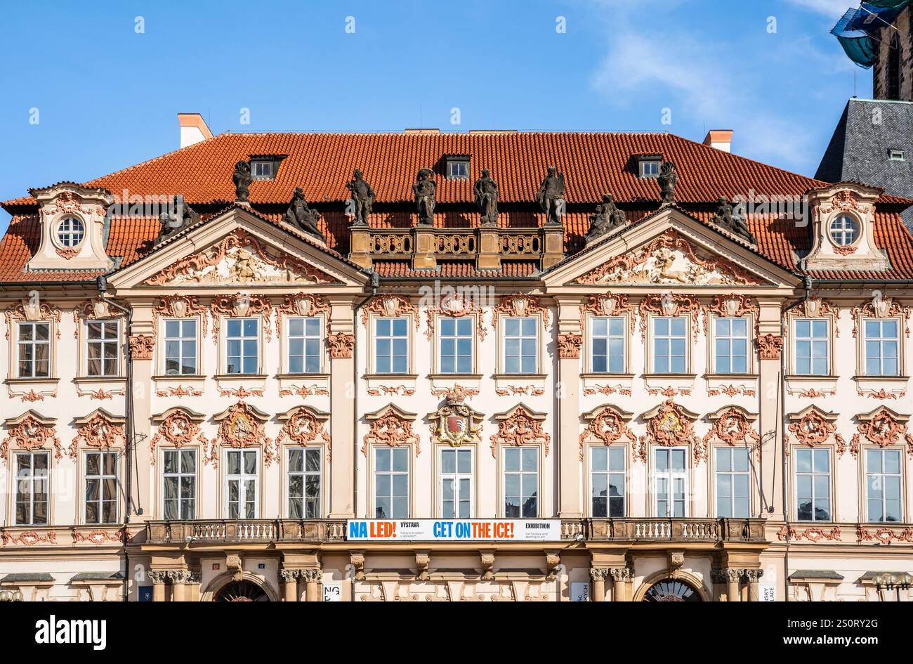 Kinsky Palace (Palác Kinských), former palace and now an art museum built in Rococo style in 18 ...