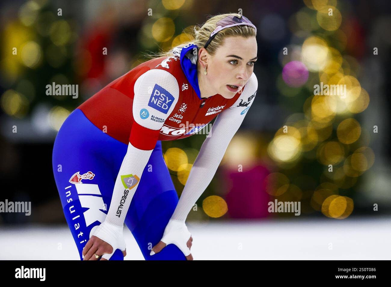 HEERENVEEN - Joy Beune reacts after the 1500 meters during the second ...