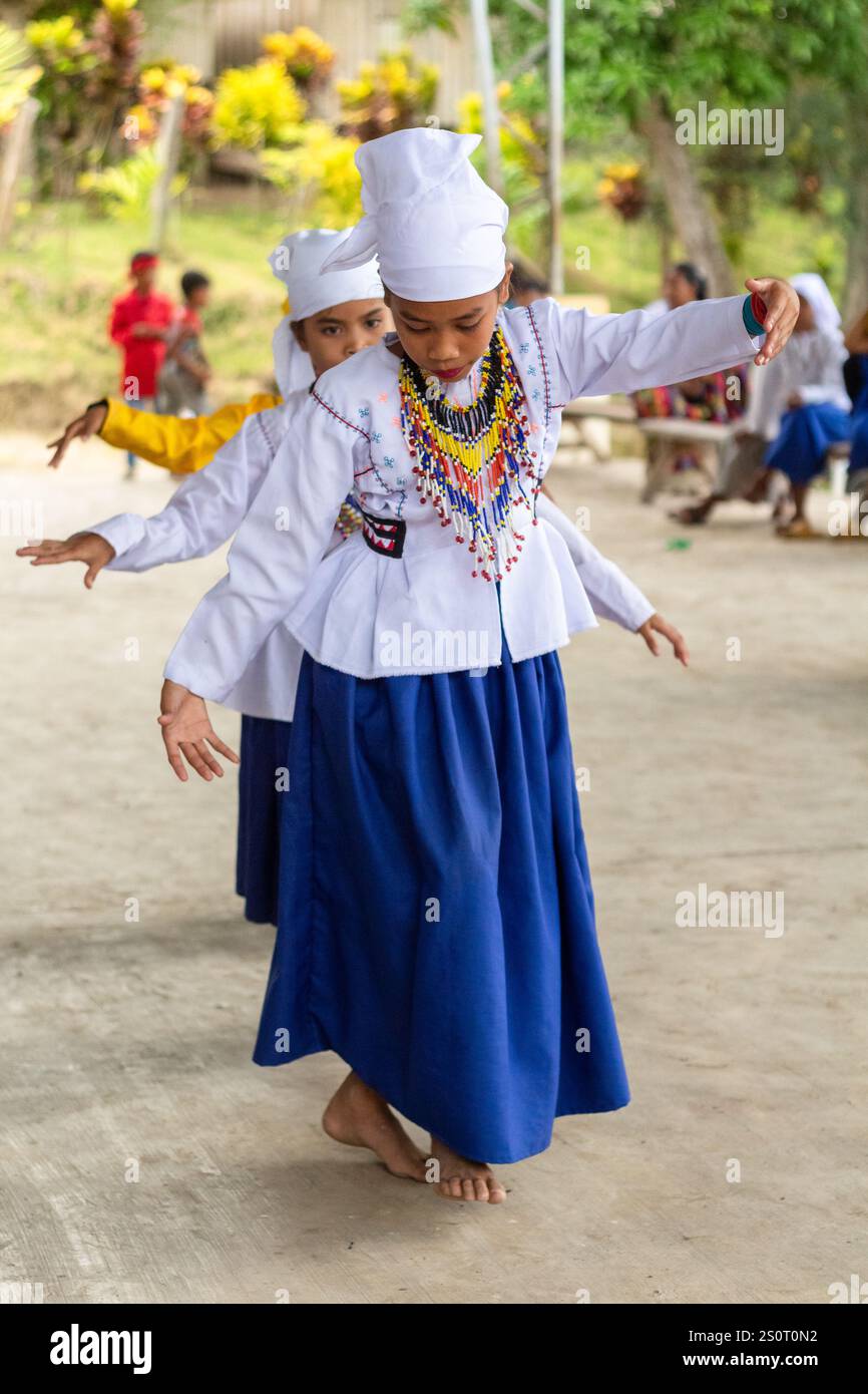 Ritual dancing by the Arumanen Manuvu, an indigenous tribal group in ...