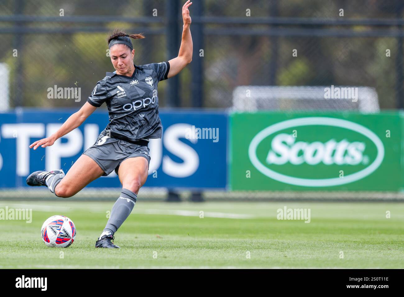 Cranbourne, Australia. 28th Dec, 2024. Wellington Phoenix's Tiana Jaber ...