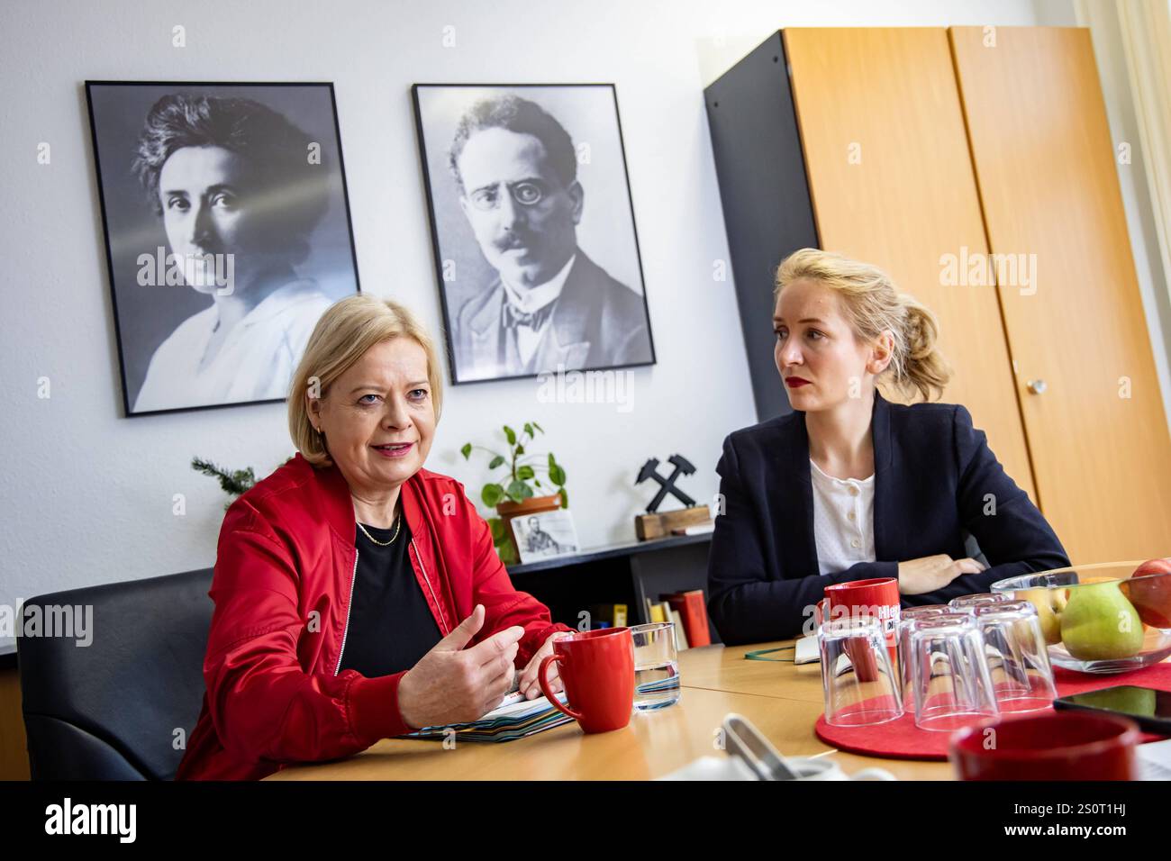 Interview mit Partei Co-Vorsitzende Ines Schwerdtner und Abgeordnete ...