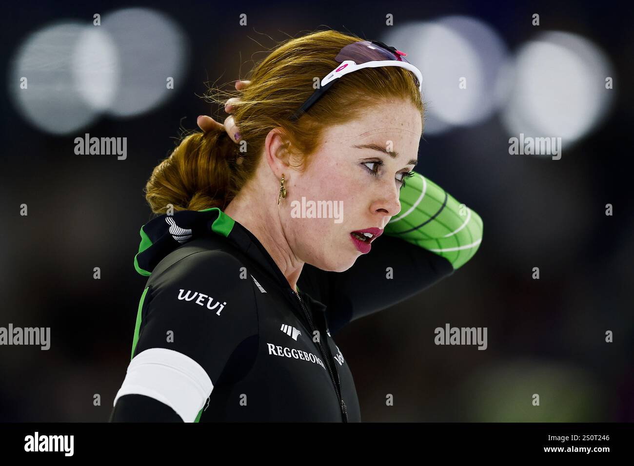 HEERENVEEN - Antoinette Rijpma - de Jong reacts after the 1500 meters ...