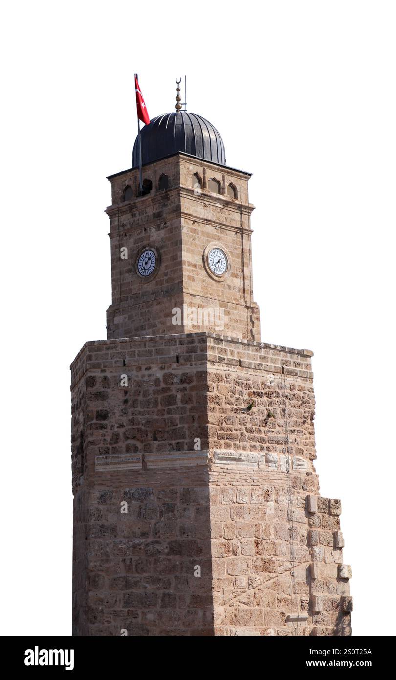 Antalya Saat Kulesi (Antalya Clock Tower) in Kaleici, Turkey Stock ...