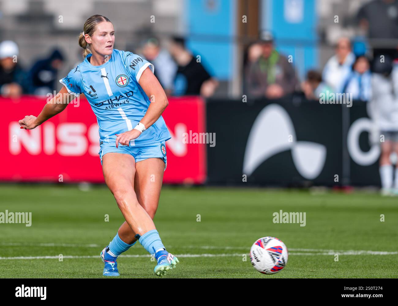 Cranbourne, Australia. 28th Dec, 2024. Melbourne City's Taylor Otto ...