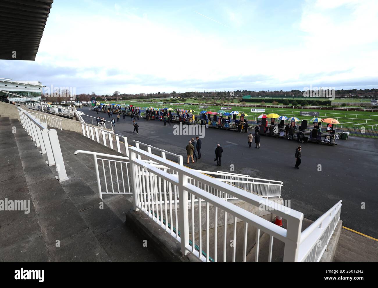 Bookmakers stalls pictured before day four of the Christmas Festival at ...