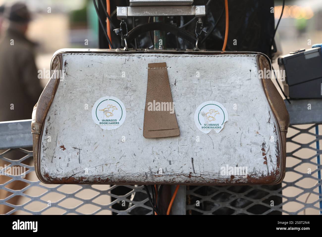 A Bookmakers bag pictured before day four of the Christmas Festival at ...
