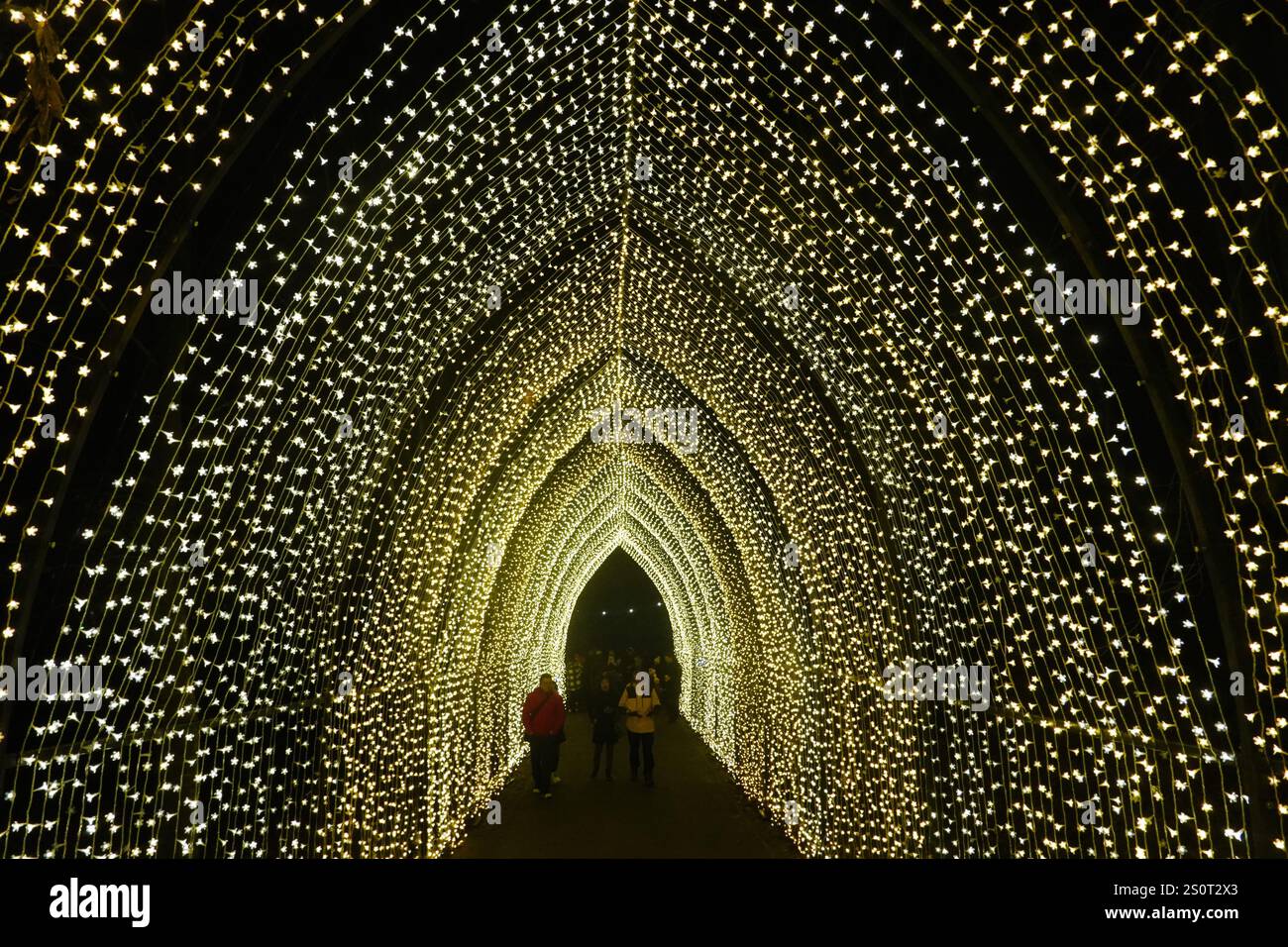 Christmas Lights at Leeds Castle Stock Photo - Alamy