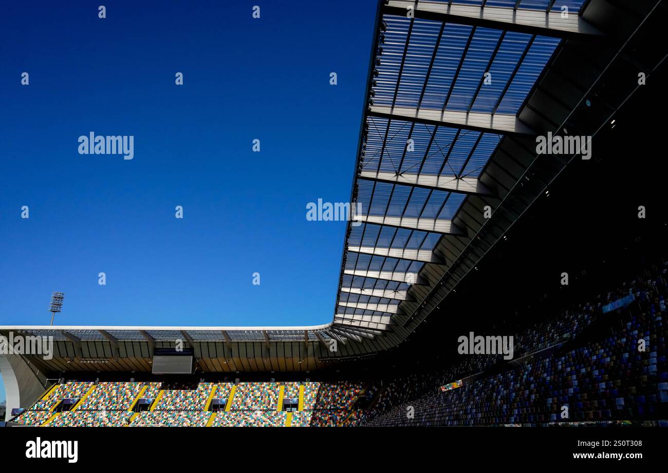 The stadium before the Serie A soccer match between Udinese and Torino ...