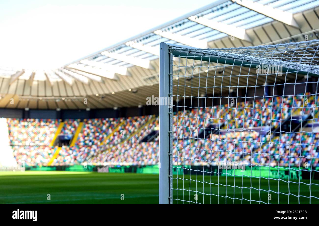 The stadium before the Serie A soccer match between Udinese and Torino ...