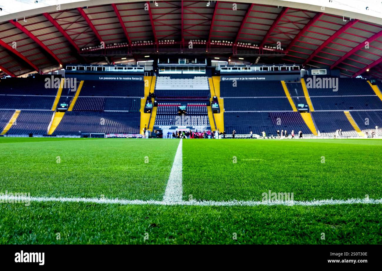 The stadium before the Serie A soccer match between Udinese and Torino ...