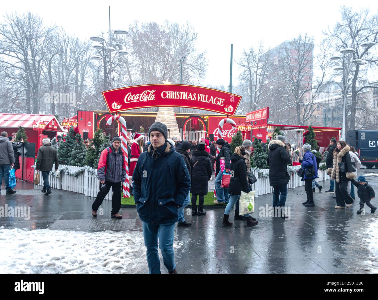 Coca-Cola Christmas Village Stock Photo - Alamy
