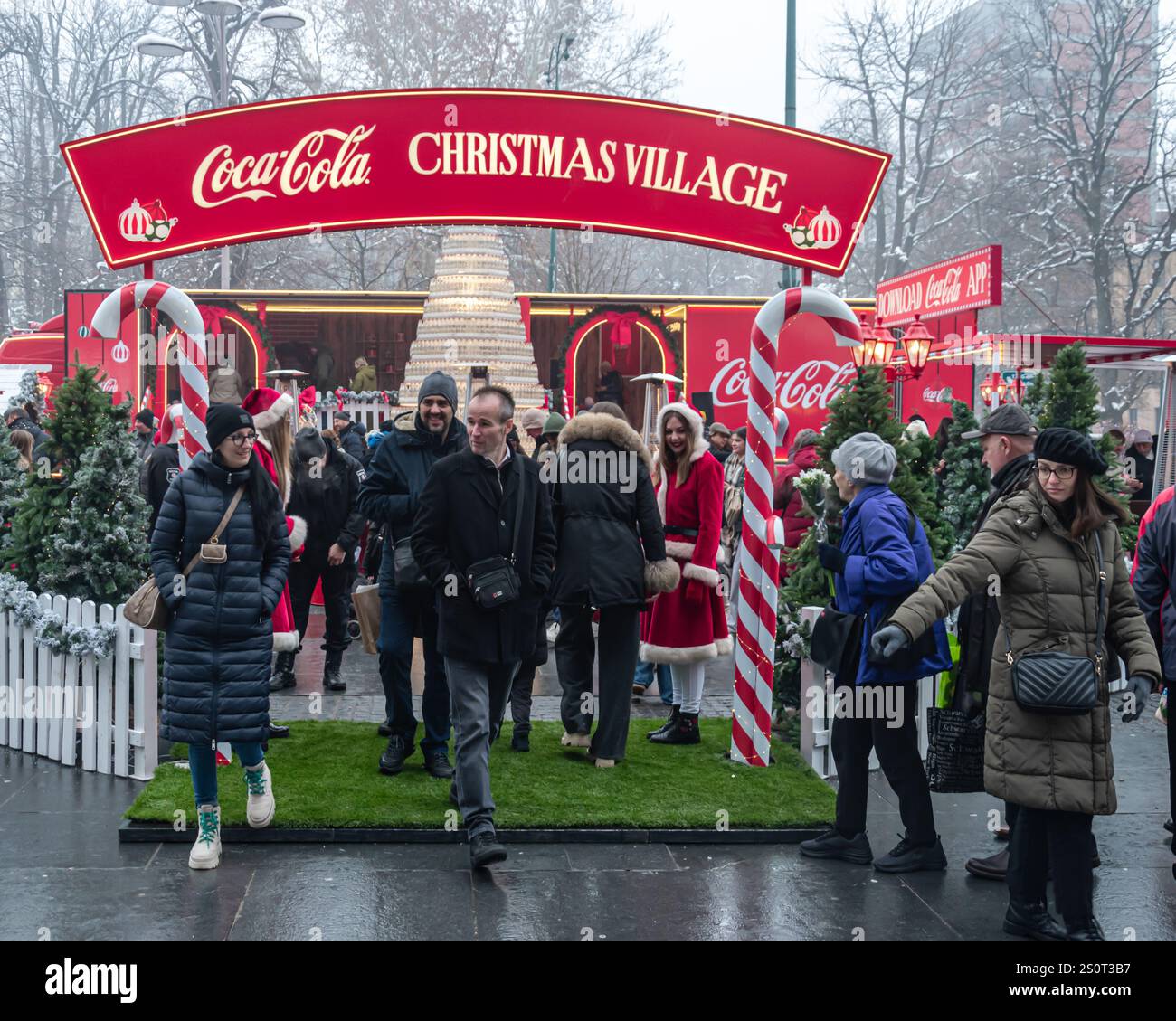 Coca-Cola Christmas Village Stock Photo - Alamy