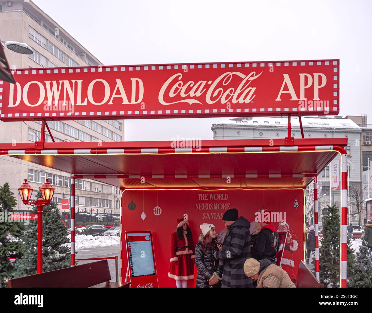 Coca-Cola Christmas Village Stock Photo - Alamy