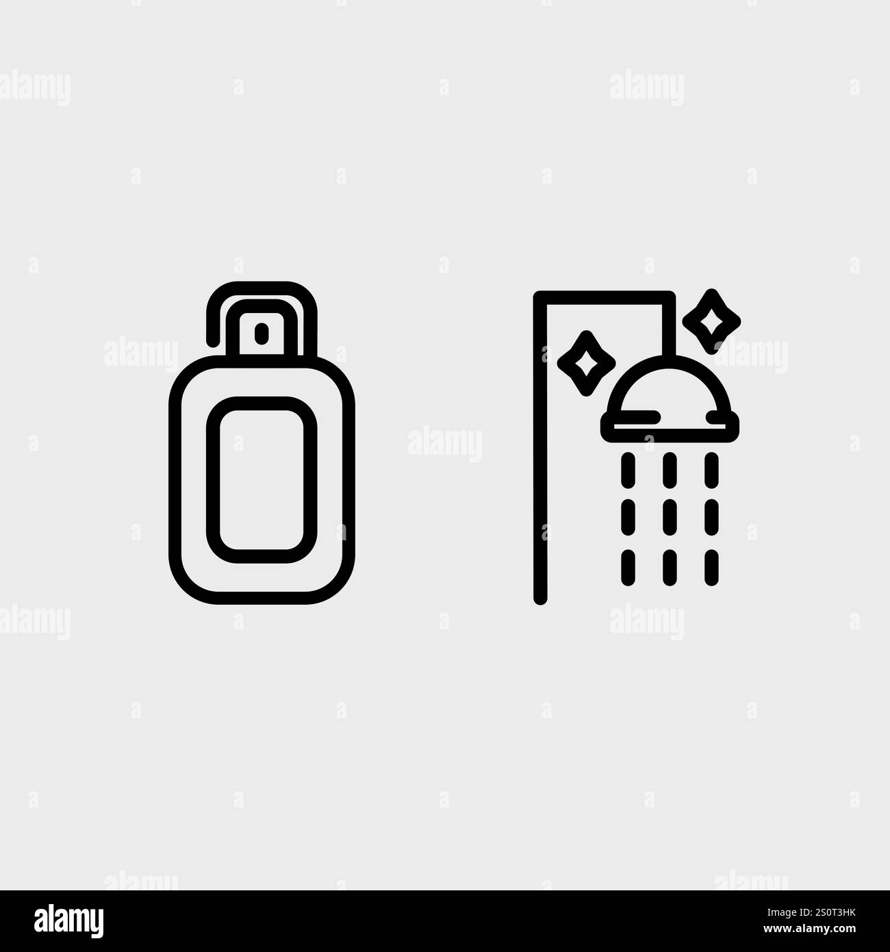 Hygiene and hygiene treatment vector symbol set Stock Vector Image ...
