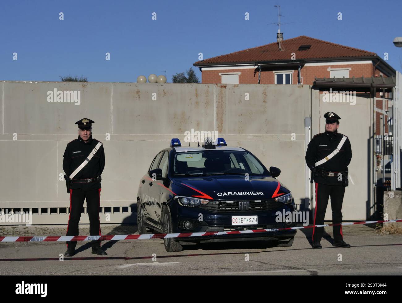 Bridge, Italy. 29th Dec, 2024. Pontirolo home where Roberto Guerrisi ...