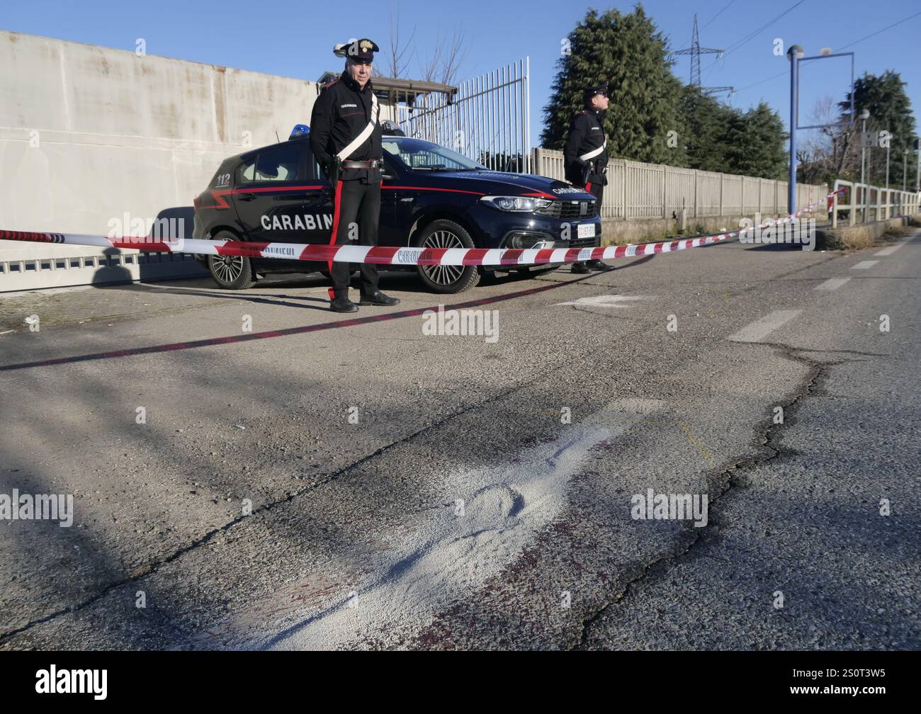 Bridge, Italy. 29th Dec, 2024. Pontirolo home where Roberto Guerrisi ...