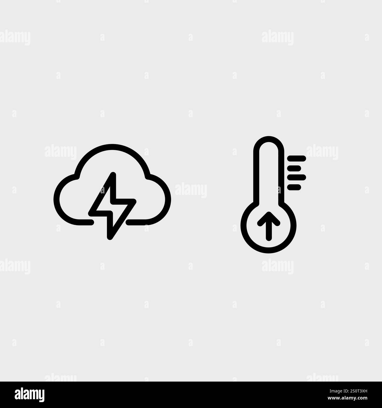 Weather icon and weather prediction vector symbol set Stock Vector ...